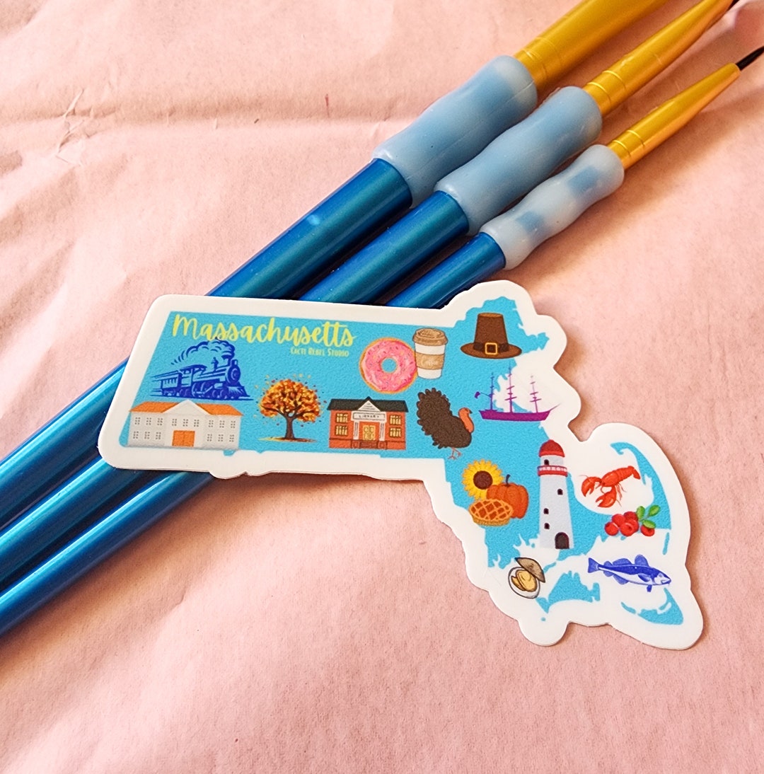 Massachusetts Bay State Sticker, Codfish State, Old Colony, Cape Code ...