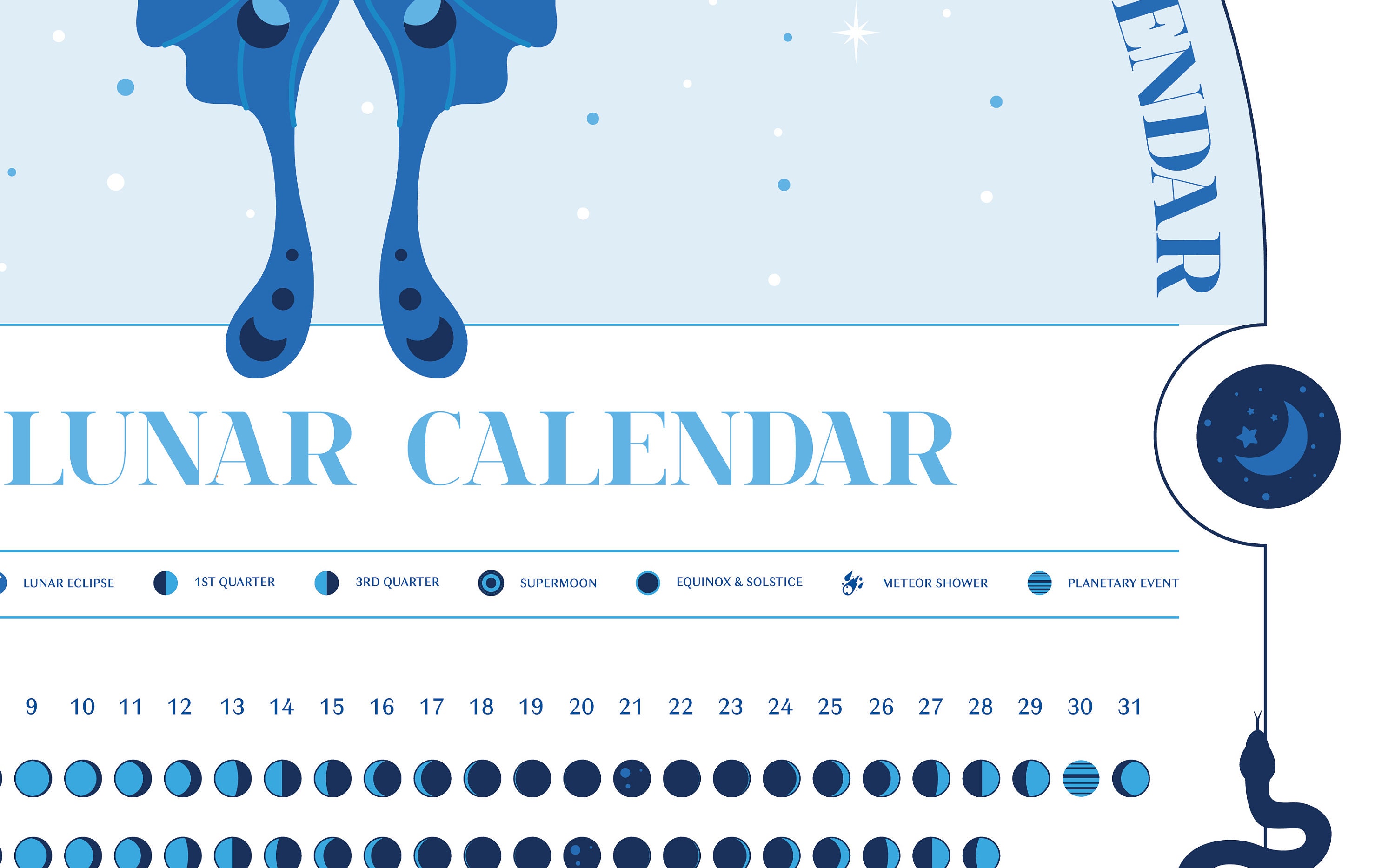 2024 Lunar Calendar Poster - Etsy