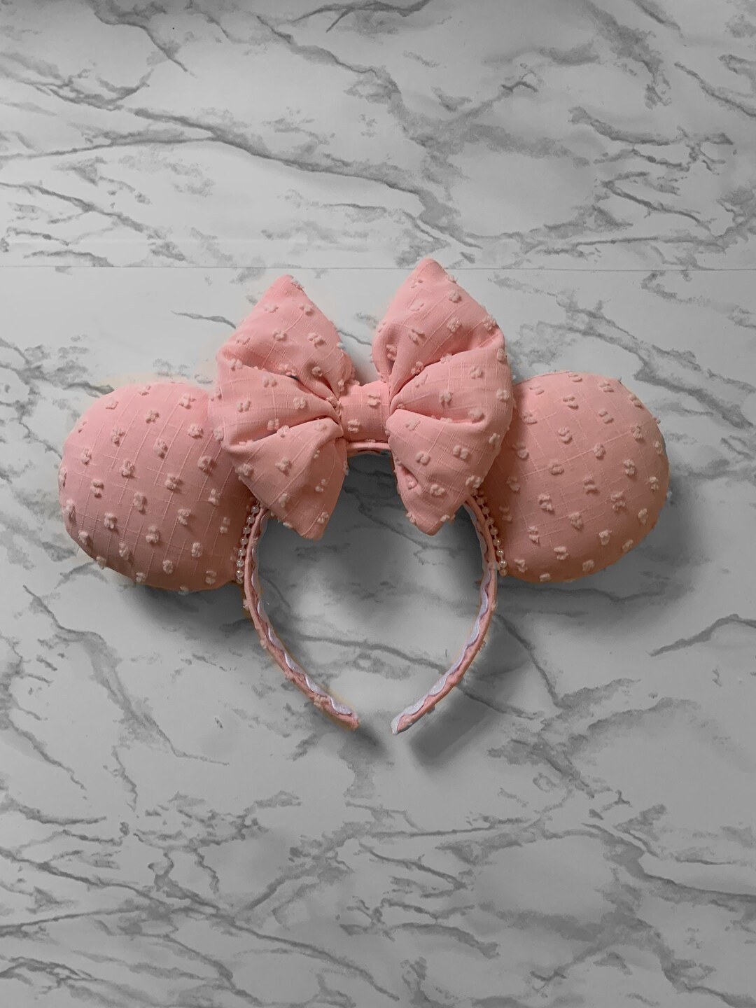 Millennial Pink Mouse Ears // Millennial Puffy Pink Mouse Ears - Etsy