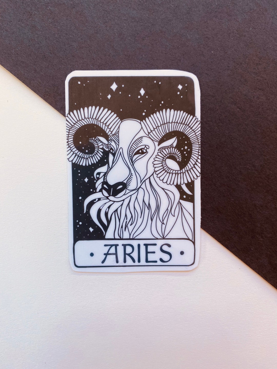 Aries Sticker Zodiac Sign Ram Waterproof - Etsy