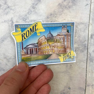 Vintage Inspired Rome Sticker | Retro Italy | Waterproof | Travel Decal ...