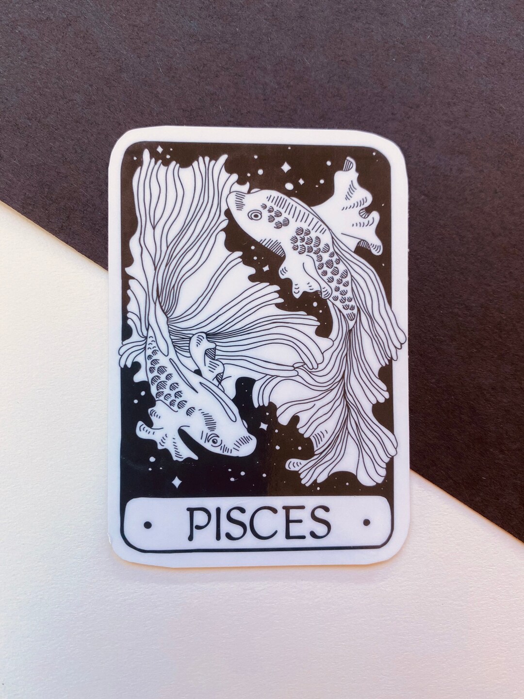 Pisces Sticker Zodiac Sign Fish Waterproof - Etsy