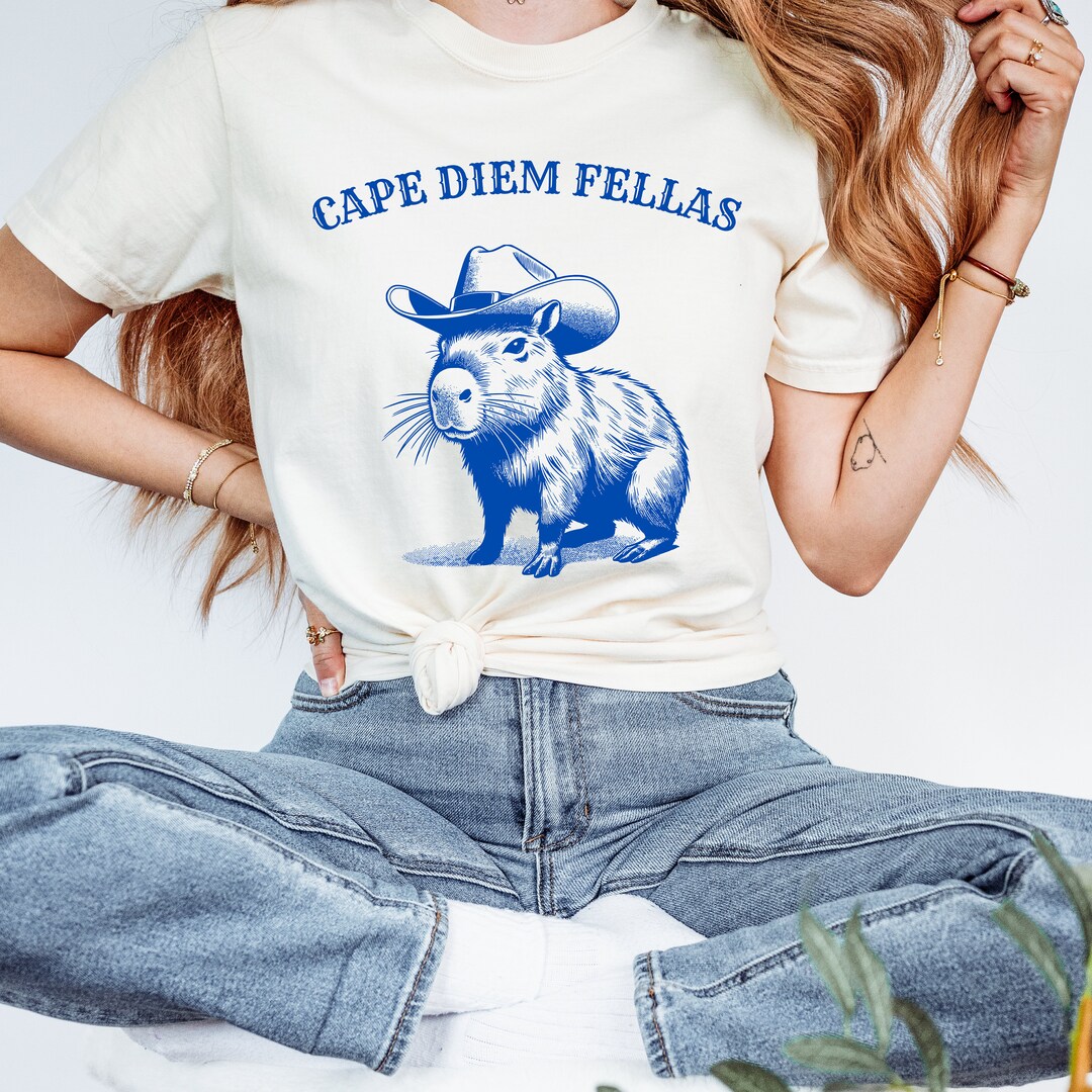 Capybara Shirt Carpe Diem Shirt Western Shirt Guinea Pig Shirt Possum ...