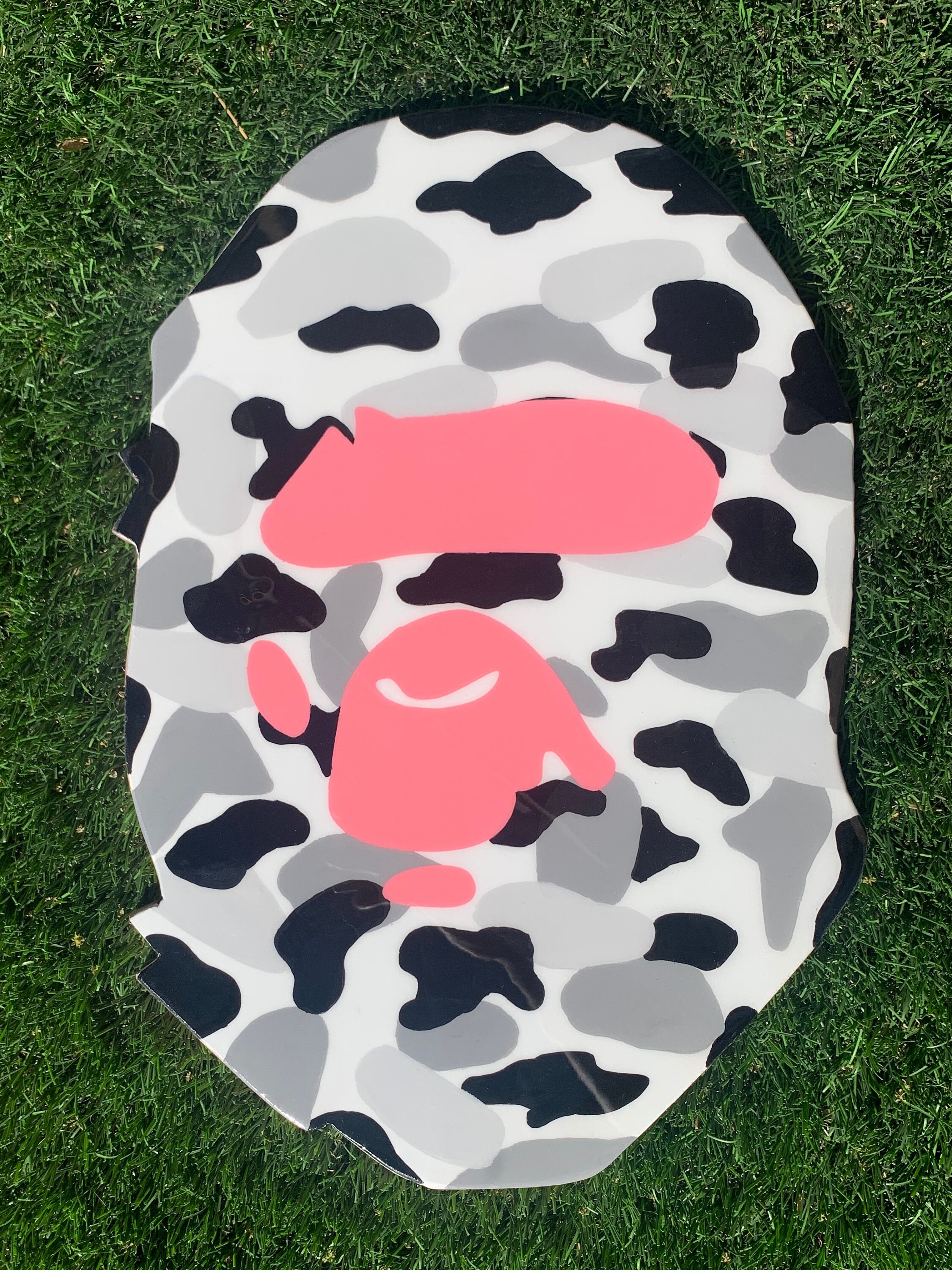 Ape Camo Wooden Cutout Painting Resin Finish Custom Art - Etsy