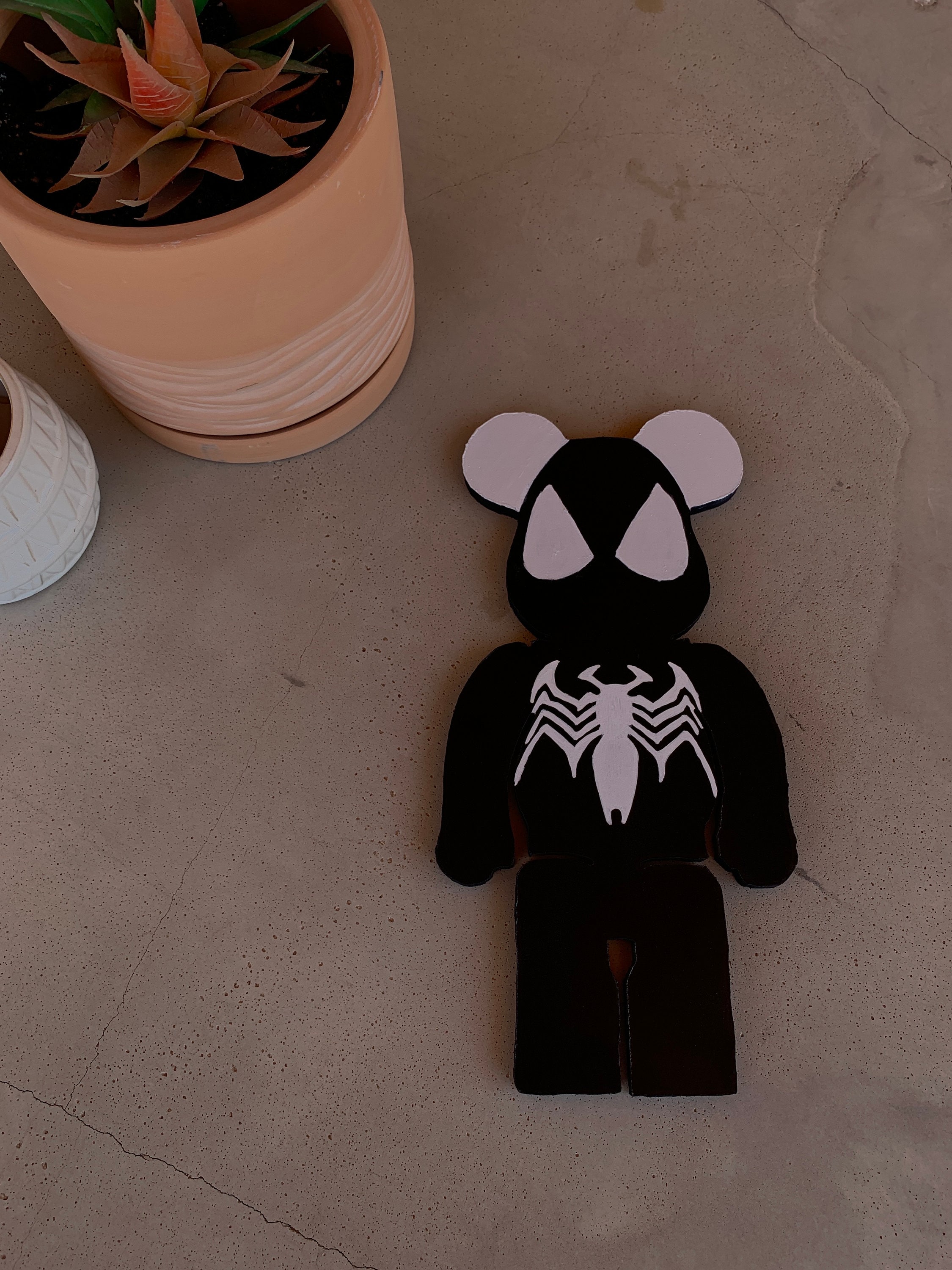 Venom Bear Brick Wood Cutout Painting, Home Decor , Modern Art, Street ...