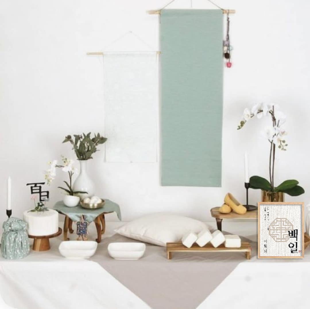 백일 | Baek-il, Korean 100th Graphic, Ready to Print DIGITAL FILE ONLY ...