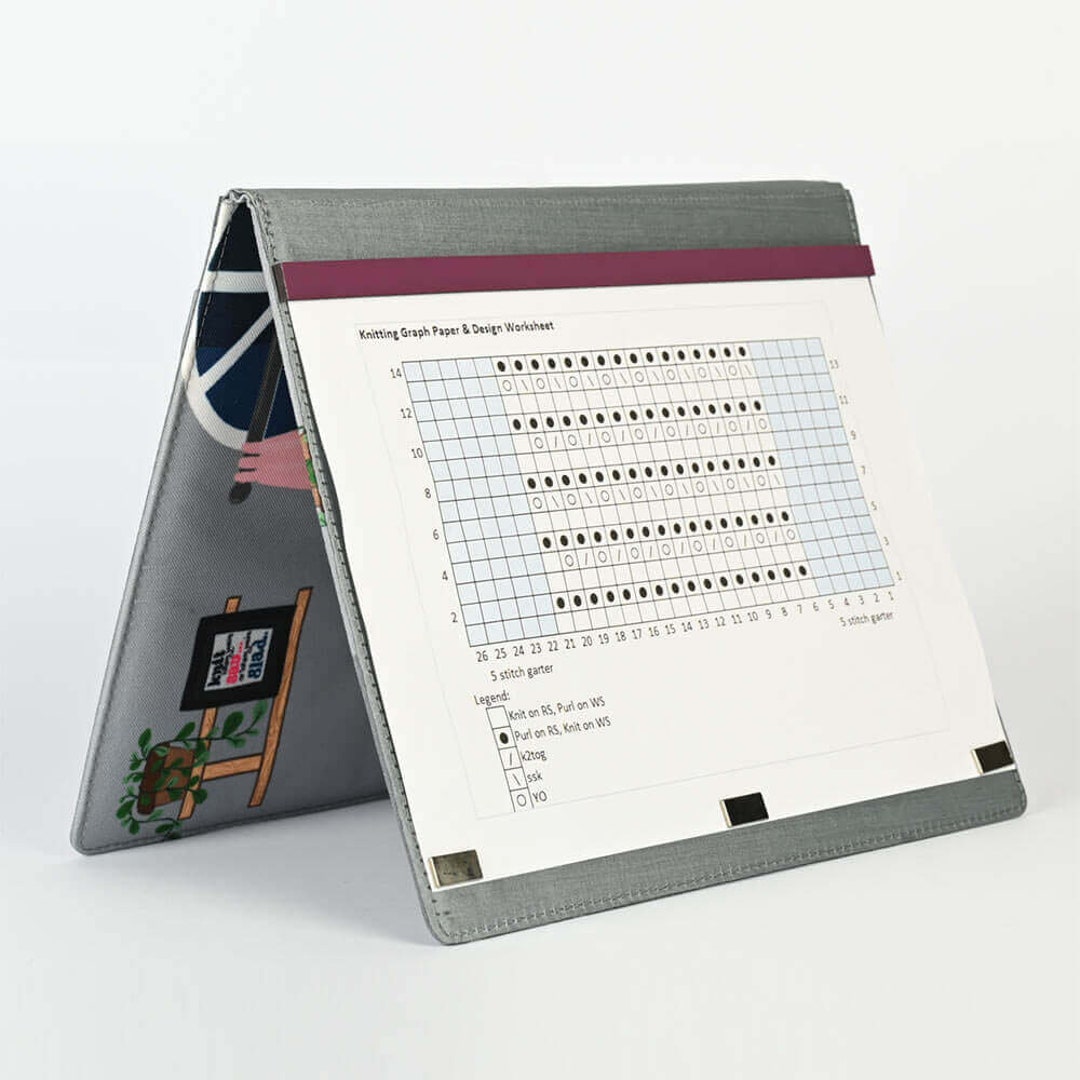 Watercolor Knitting Chart Keeper: Pattern Holder With Magnets - Etsy