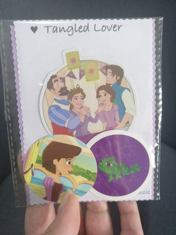 Pack Stickers Tangled Enredados Rapunzel Christmas Navidad - Etsy