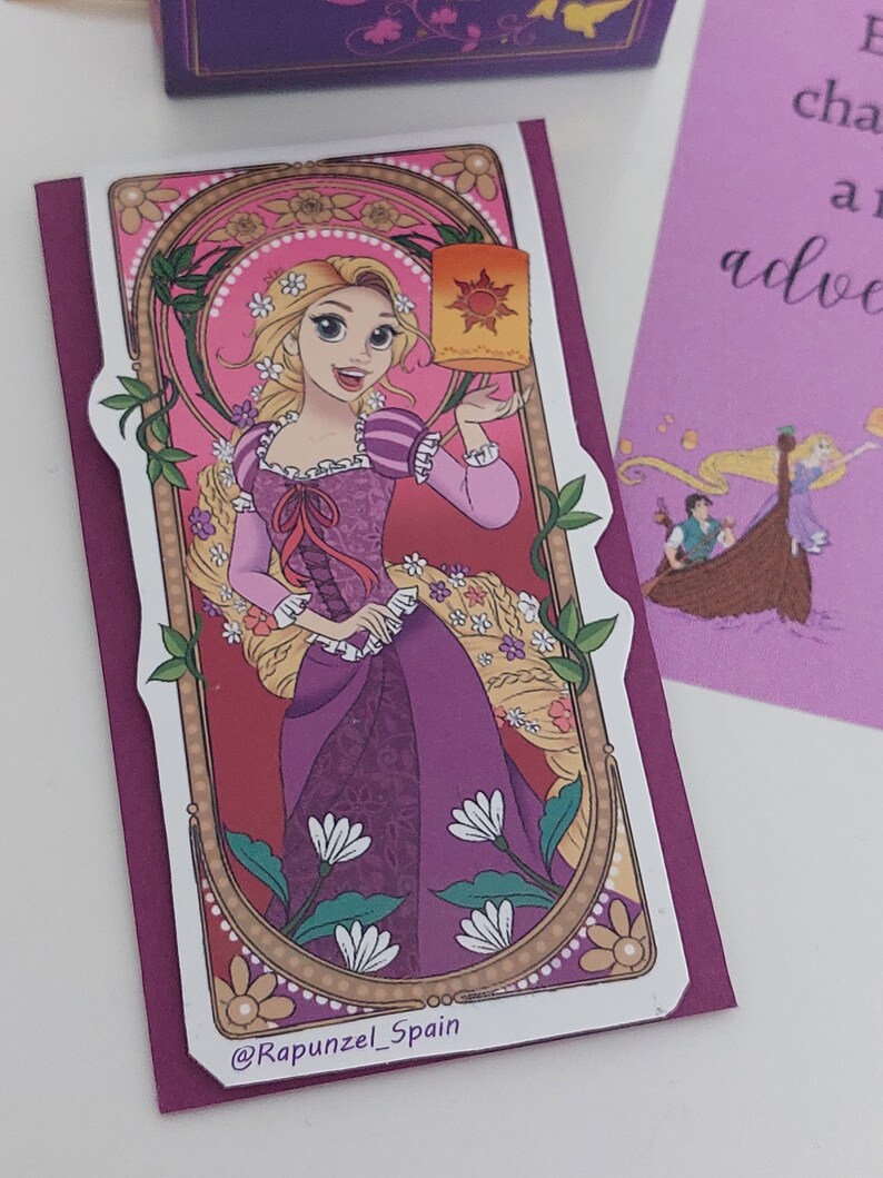 Tangled Rapunzel Magnetic Bookmarks and Stickers Spain Disney Princess ...