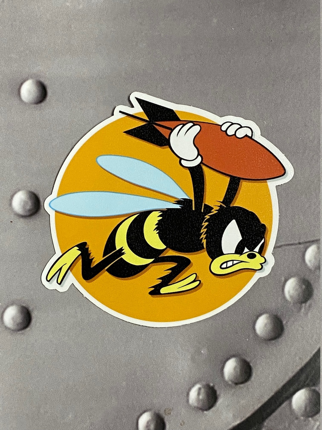 WWII Bomber Bee Squadron Vinyl Sticker - Etsy