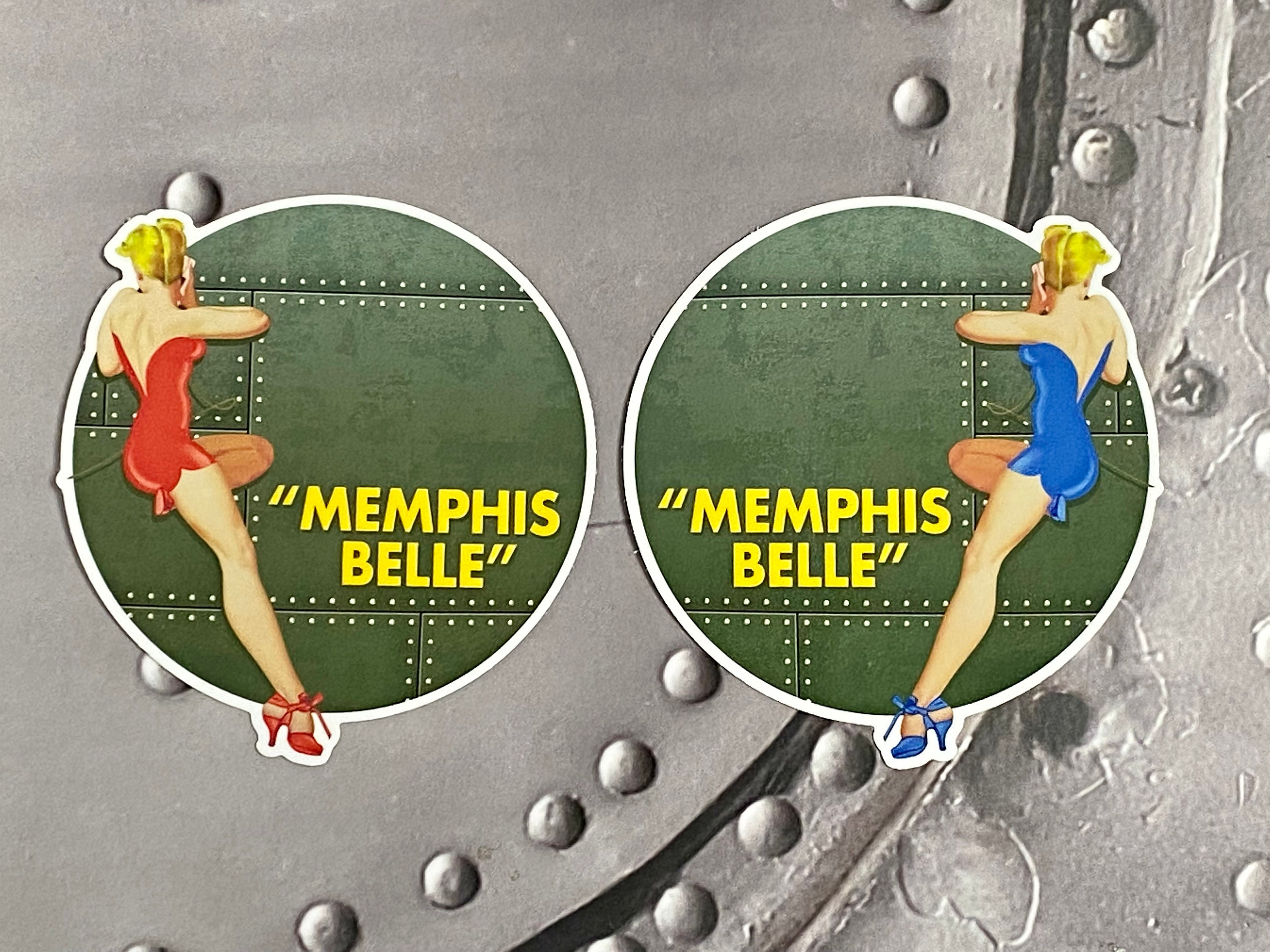 Red & Blue Memphis Belle Vinyl Sticker Combo Pack - Etsy