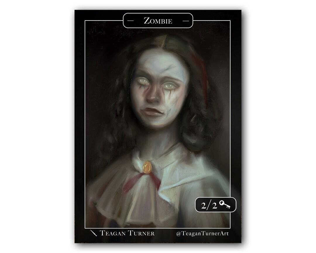 2/2 Zombie Creature Token for MTG (magic the Gathering) - Etsy