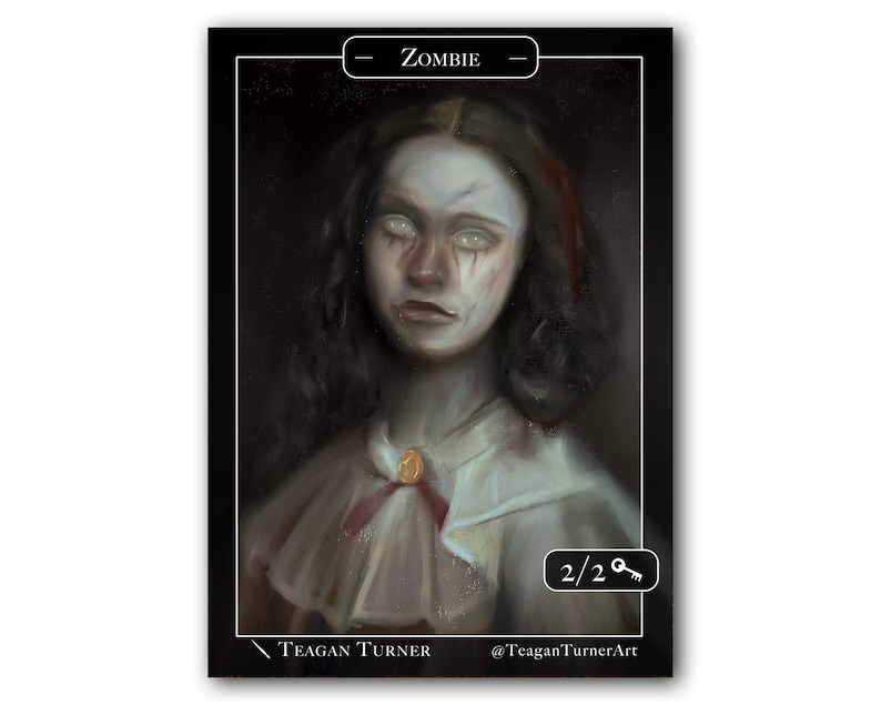 2/2 Zombie Creature Token for MTG (magic the Gathering) - Etsy