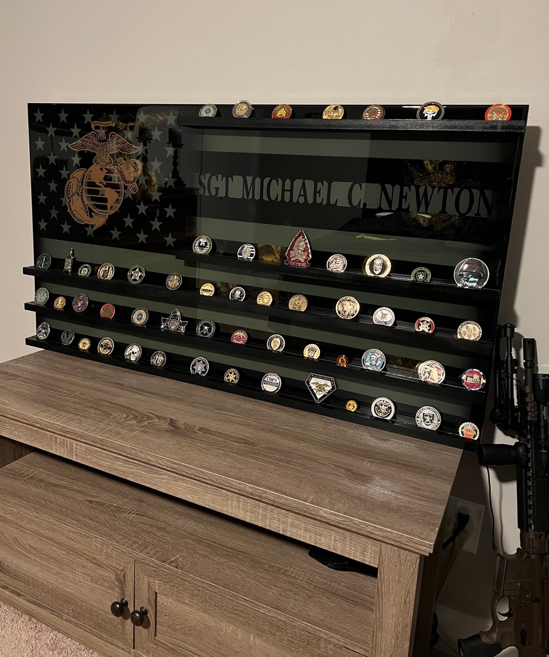 The Collector (challenge Coin) Epoxy Flag - Etsy