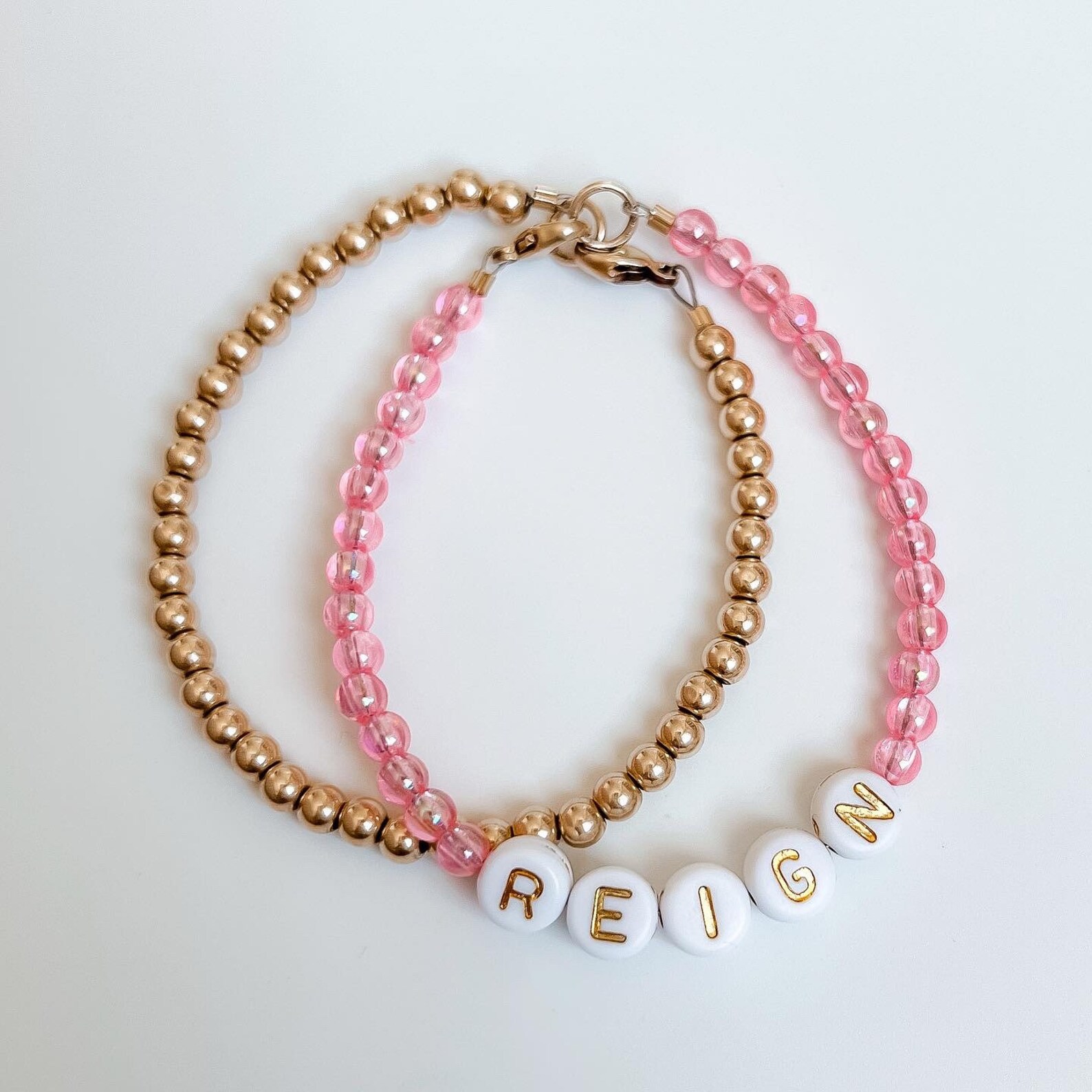 Kids STACK PACK Bracelets Kids Name Bracelet Custom Baby - Etsy