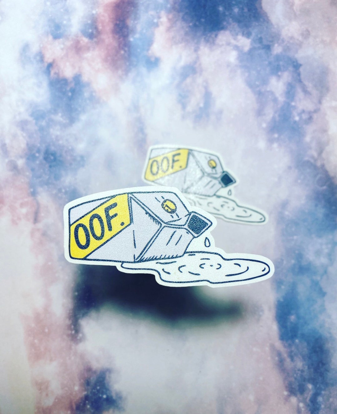 Sticker Big OOF Spilled Milk/funny Stickers/cute Stickers/planner ...