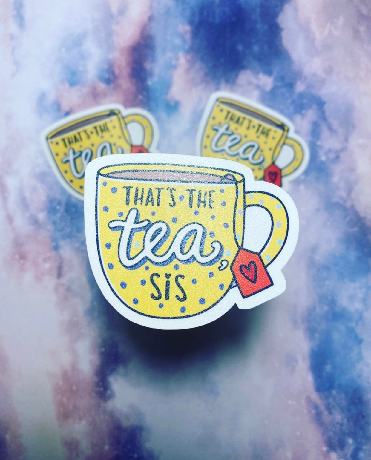 Sticker Thats the Tea Sis Yellow Stickers Laptop Stickers | Etsy