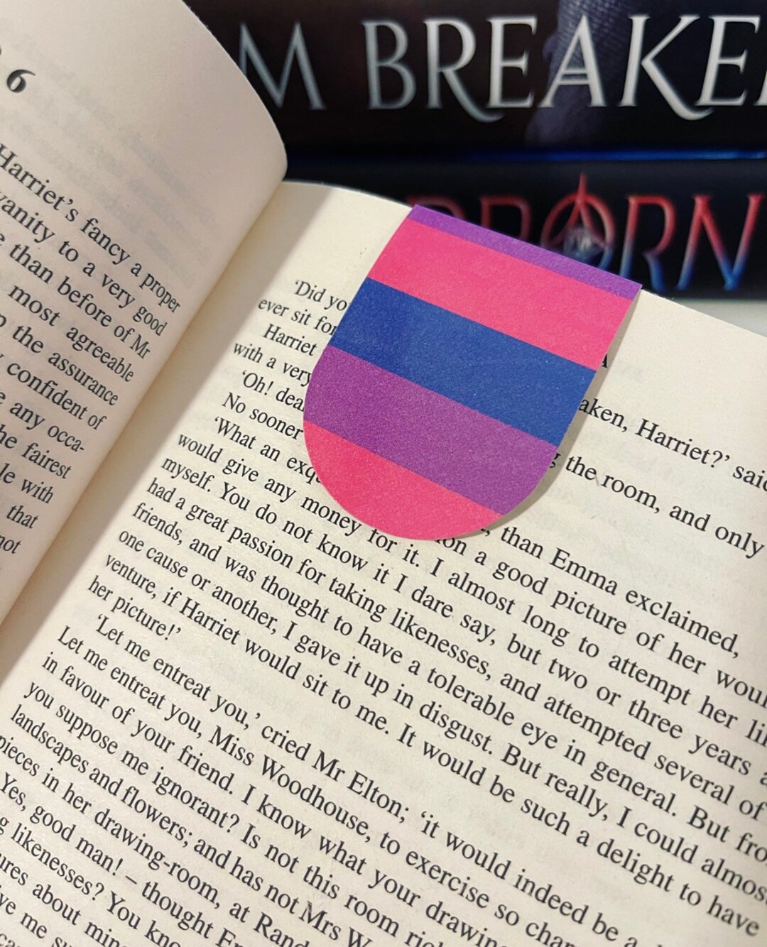 BI PRIDE Magnetic Bookmark Pride Month Striped Bookmarks - Etsy