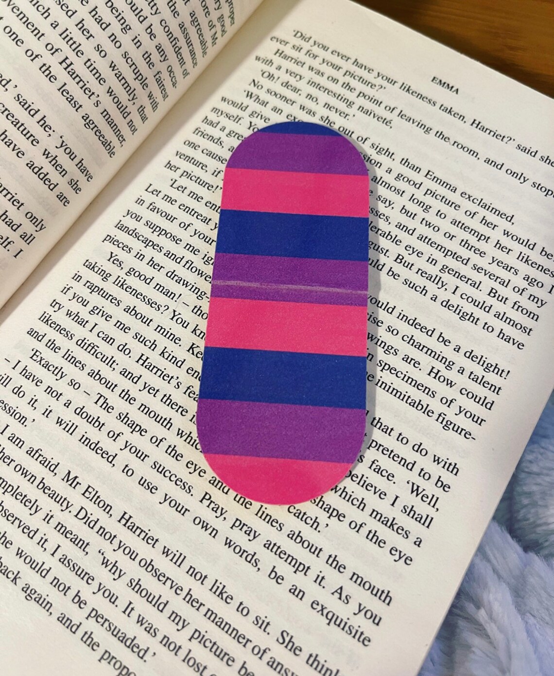 BI PRIDE Magnetic Bookmark Pride Month Striped Bookmarks - Etsy
