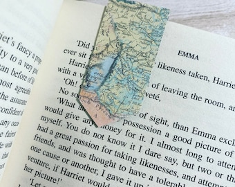 World Map Bookmark - Etsy