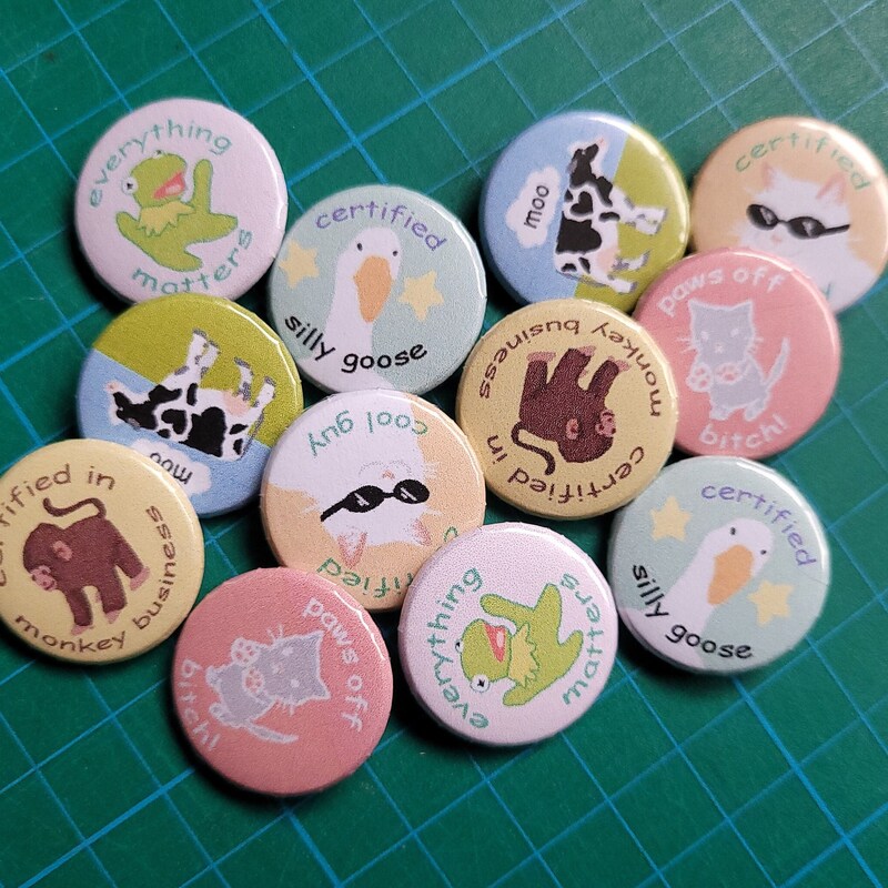 Funny Buttons - Etsy