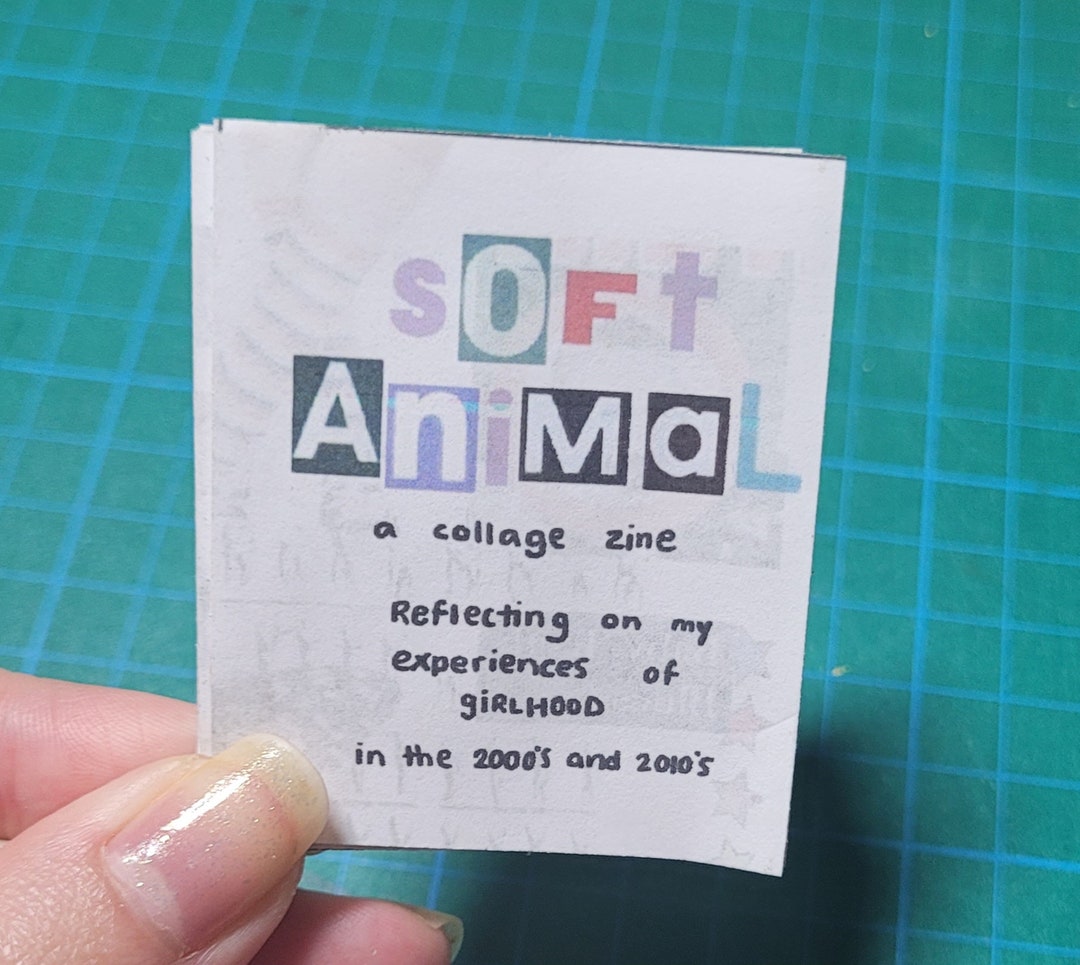 Soft Animal Zine Mini Collage Art Zine Bonus Sticker - Etsy