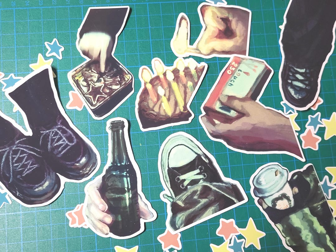 Art Stickers!! - Matte Vinyl Die Cut Sticker Pack Featuring Original ...