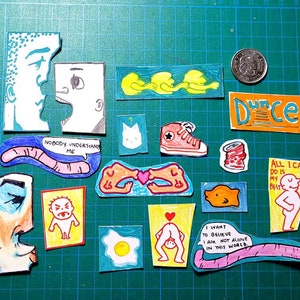Scrap Doodle Stickers! Hand Drawn Custom or Mystery Waste-reducing ...
