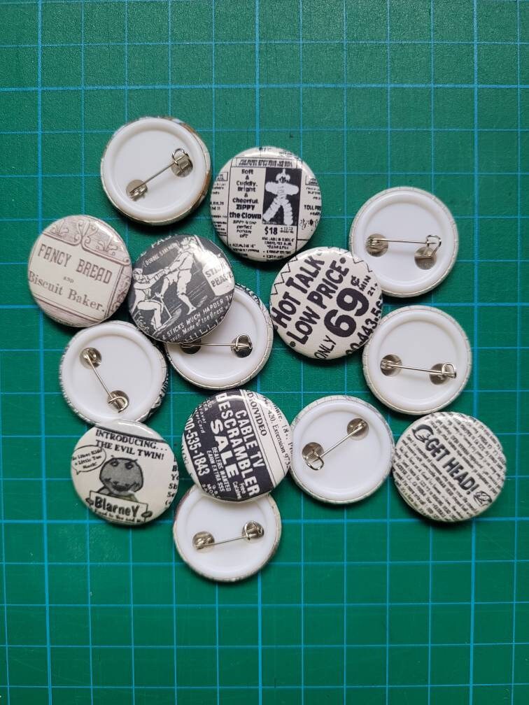 Vintage Ads Pinback Buttons with Mystery Pack Option - Etsy