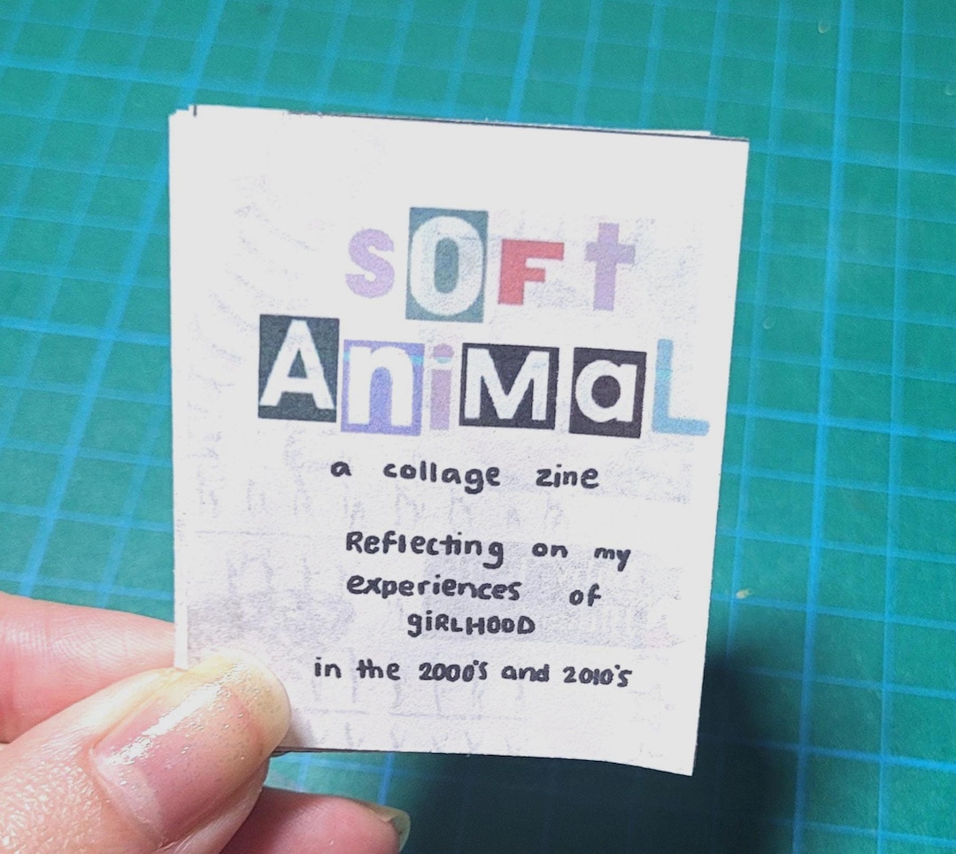 Soft Animal Zine - Mini Collage Art Zine + Bonus Sticker! - Etsy