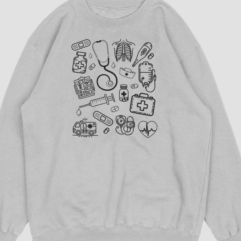 Nurse, Occupation Doodles, Digital Download, PNG Digital File, Nurse ...