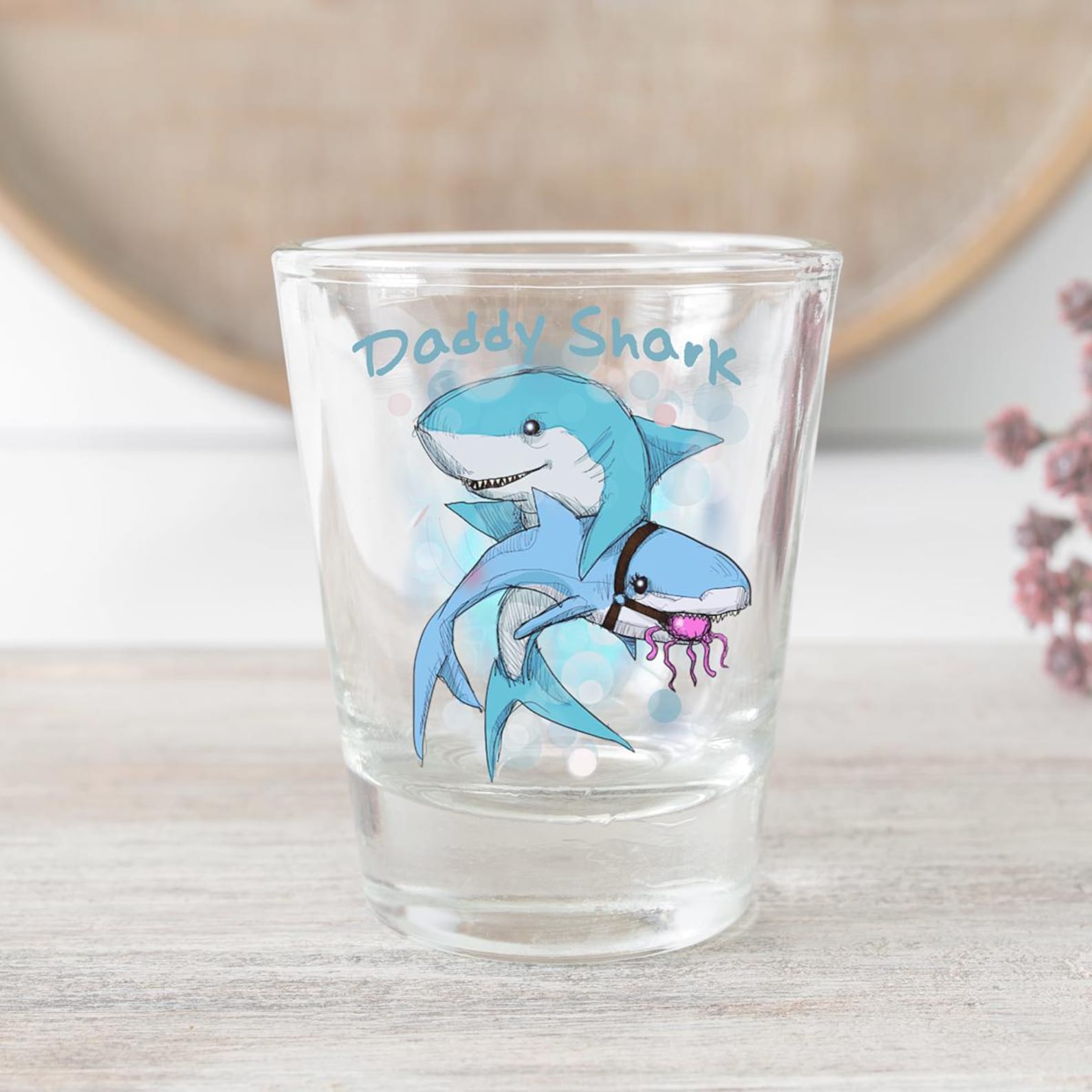 Shark Shot Glass, Shark Surfer, Shot Glass, 2oz Shot Glass, Shark Lover ...
