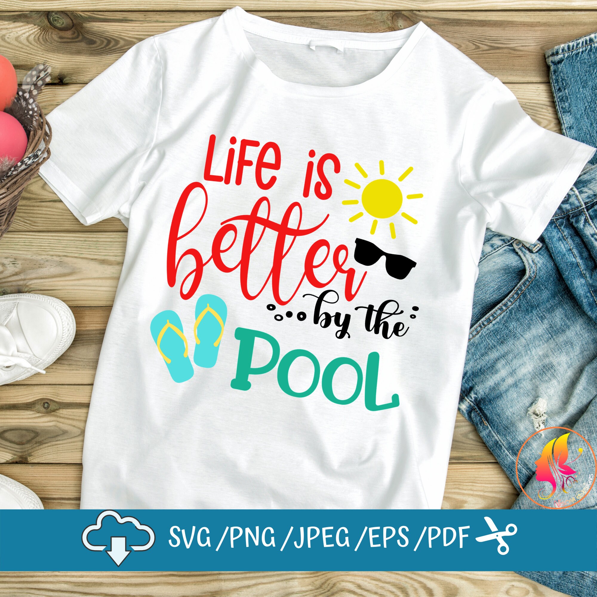 Life is Better by the Pool Svg Files for Cricut / Instant | Etsy