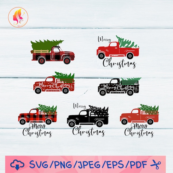 Christmas Truck - Etsy