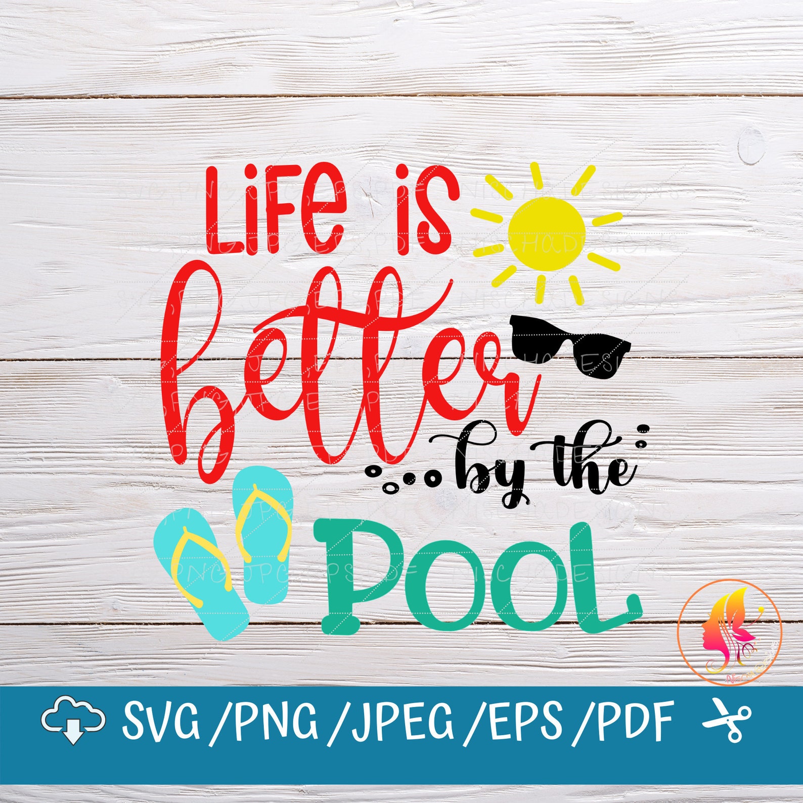 Life is Better by the Pool Svg Files for Cricut / Instant - Etsy