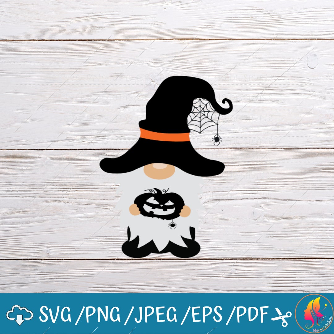 Halloween Gnome Svg, SVG Files for Cricut / Instant Download Fot Cricut ...