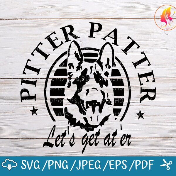 Pitter Patter Svg - Etsy