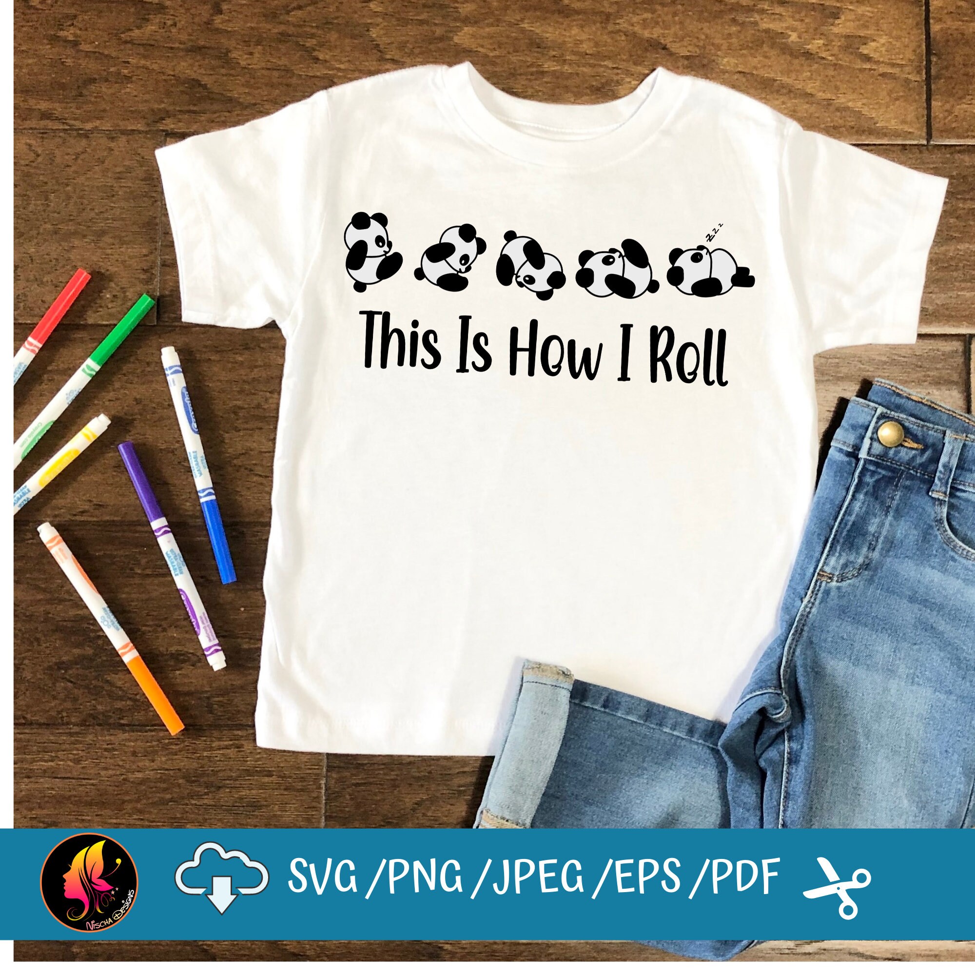 Así es como rollo Panda SVG archivos SVG para cricut / - Etsy México