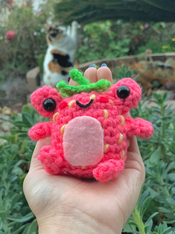 Razzie the Raspberry Frog Amigurumi Plush - Etsy