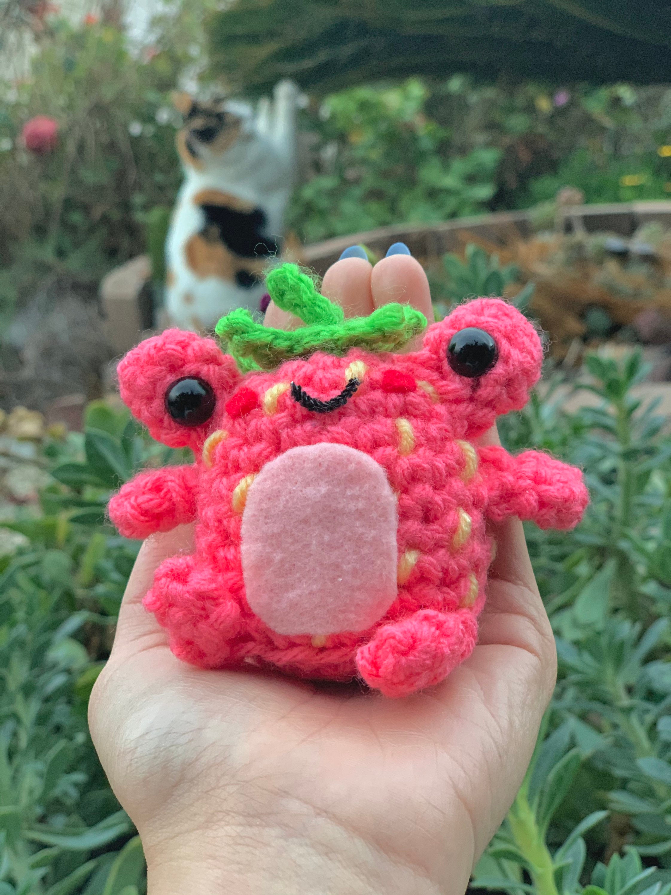 Razzie the Raspberry Frog Amigurumi Plush - Etsy