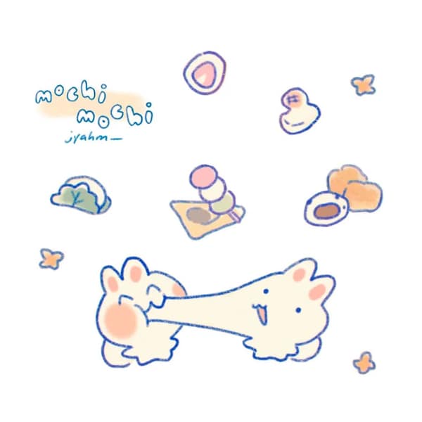 Mochi Sticker - Etsy