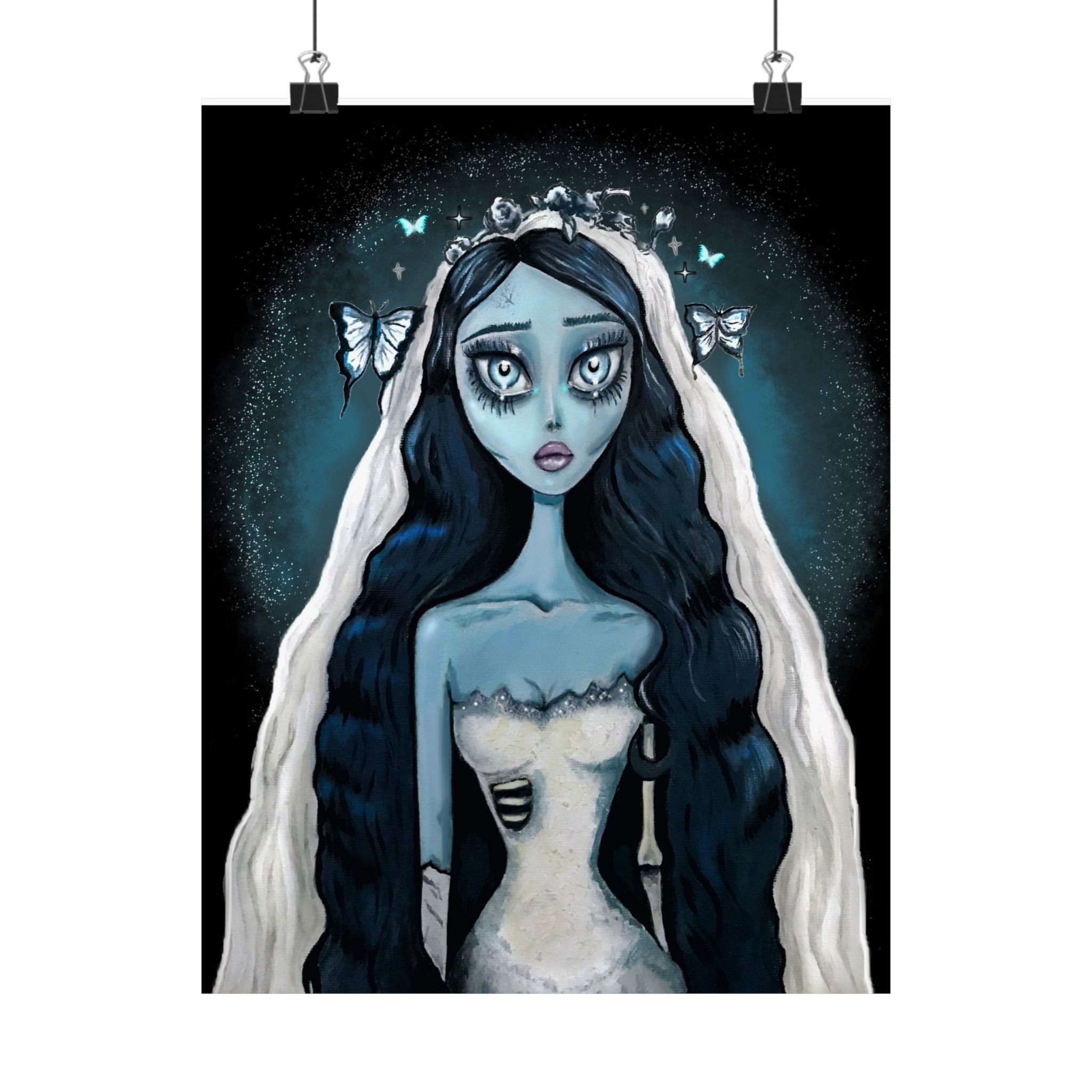Corpse Bride / Emily Art Print / Tim Burton / Halloween/ Movie Poster ...