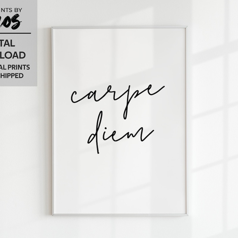 Carpe Diem Sign - Etsy