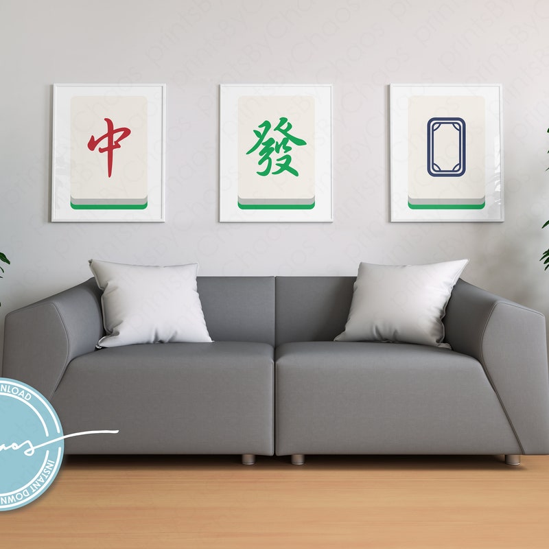 Mahjong Wall Art - Etsy