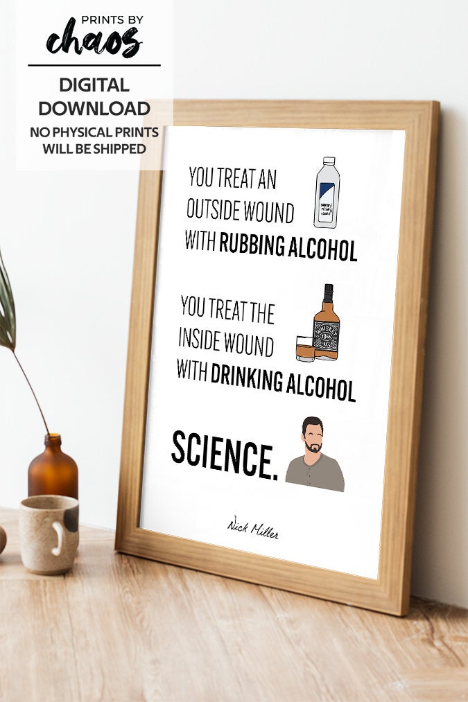 New Girl Print you Treat an Outside Wound With Rubbing | Etsy