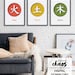 Digital Feng Shui 5 Elements Poster Set - Earth, Wood, Water, Fire ...