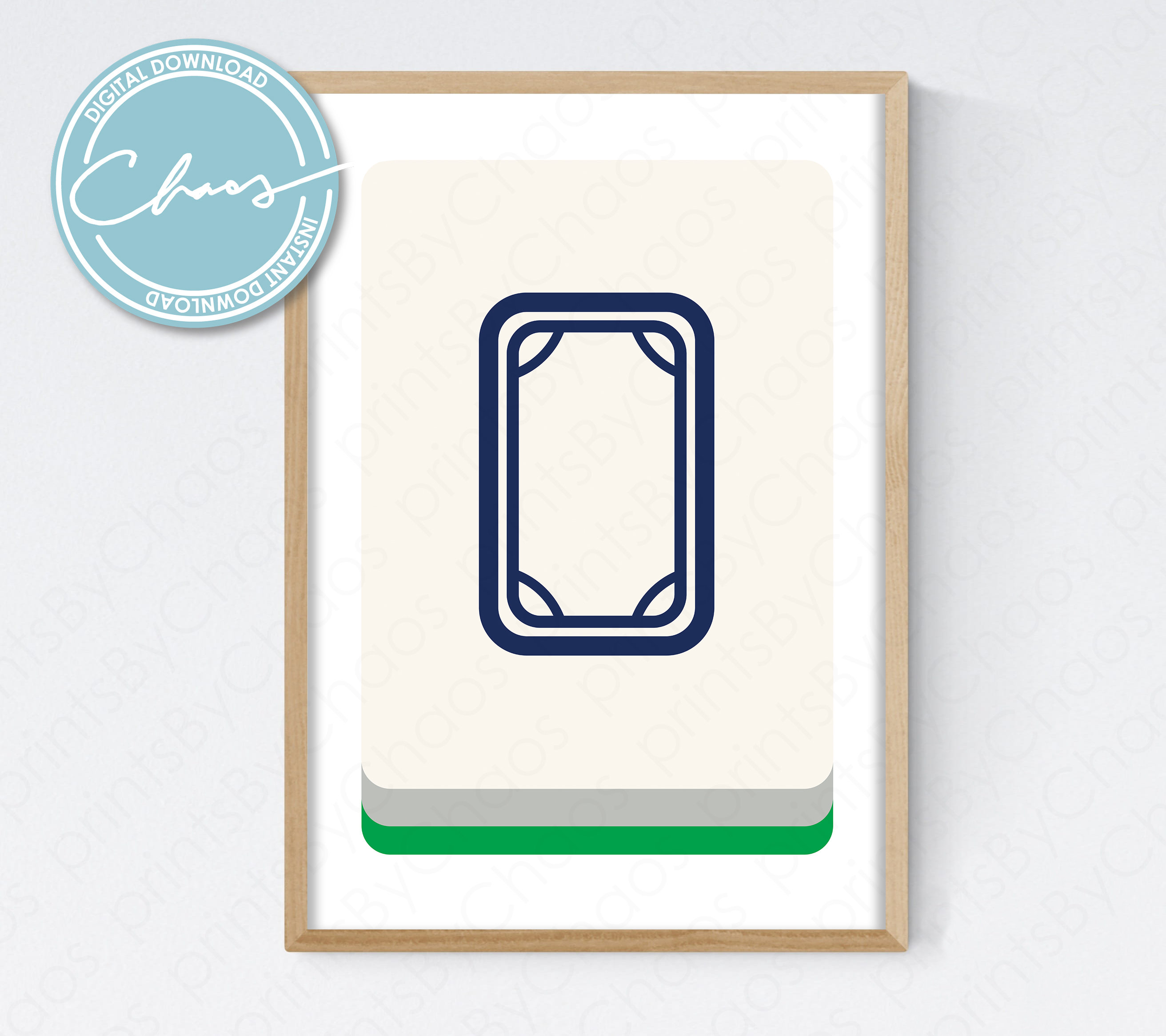 MAHJONG Wall Art Digital Print// Honor Tiles Art // Asian Wall Decor ...
