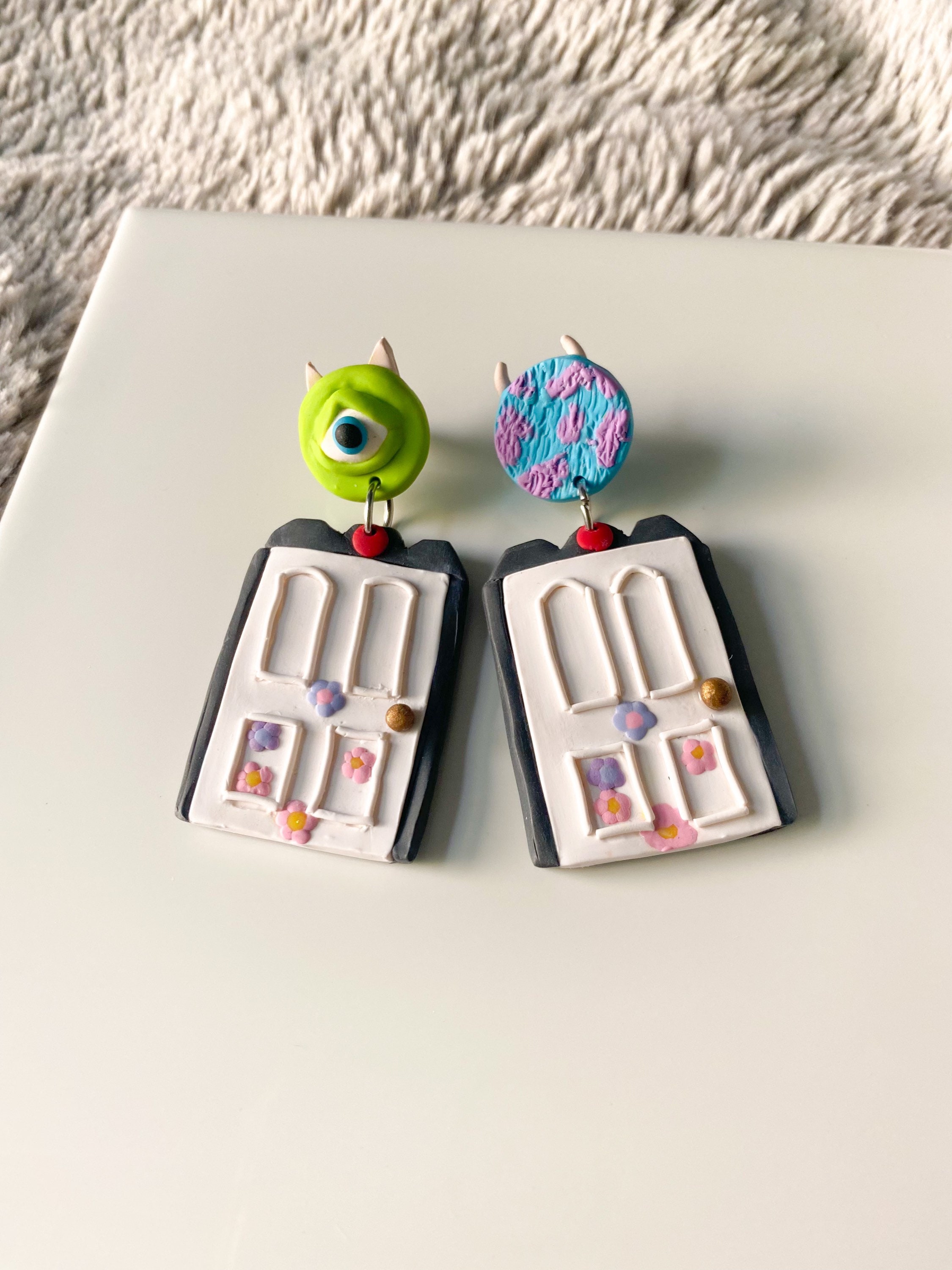 Monsters Inc. Earrings Polymer Clay Earrings Disney - Etsy