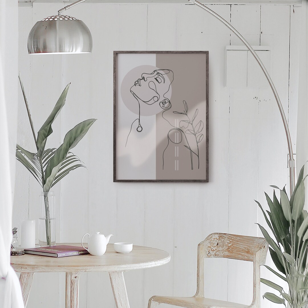 Breathe Deep - Continuous Line Drawing - Minimalist Wall Art- Limited ...