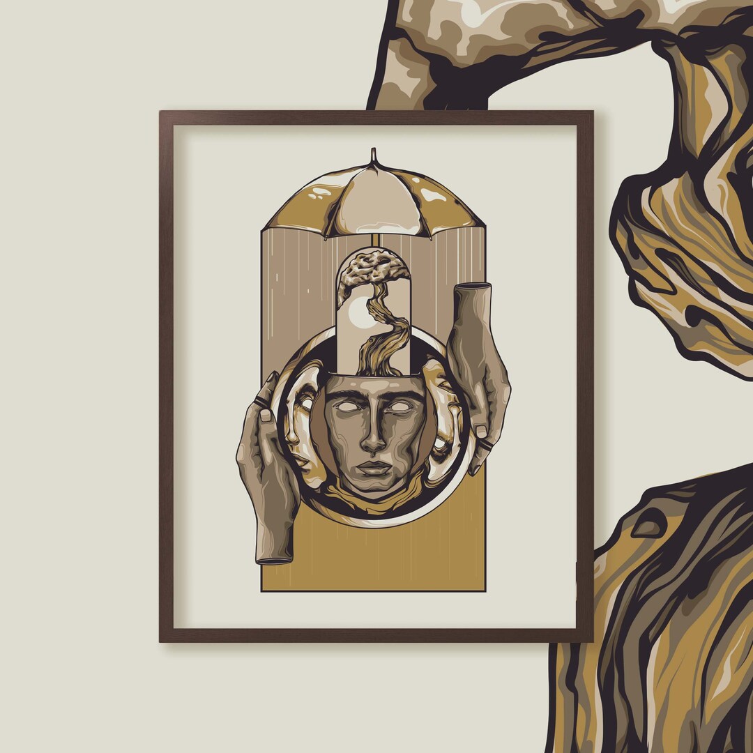 Trippy Circus Art - Crystal Ball Canvas Prints - Fortune Teller Wall ...